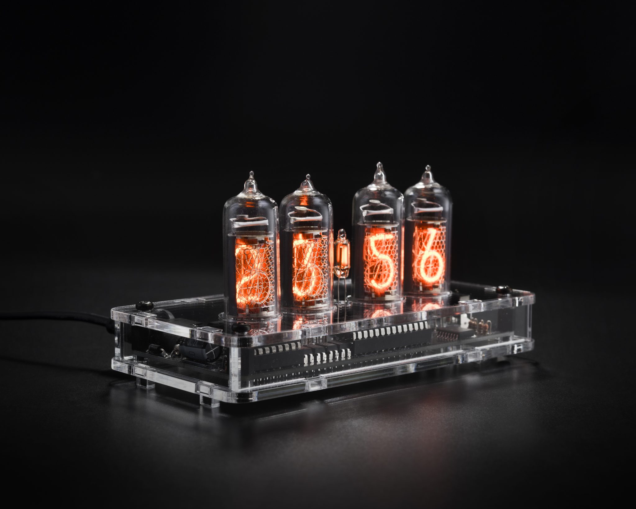 Nixie Star IN-14 Nixie Tube Clock DIY Kit With RGB LED, USB Music, 12 ...