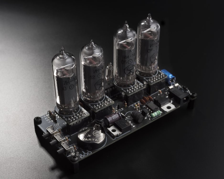 Modular Nixie Tube Clock KIT (4 Tube) - NixieDIY